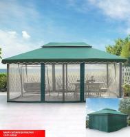 China Waterproof Pavilion Sunshade Steel Frame Gazebo 3*6m For Outdoor Activities for sale
