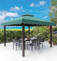 China 3*3M Outdoor Courtyard Gazebo With Steel Frame Anti Rust Coated for sale