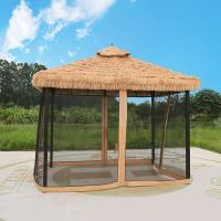 China Doubletop Outdoor Thatched Garden Gazebos 3000*3000*3000mm for sale