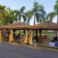 China Doubletop Outdoor Thatched Garden Gazebos 3000*3000*3000mm for sale