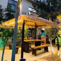 China Doubletop Outdoor Thatched Garden Gazebos 3000*3000*3000mm for sale
