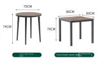 China Contemporary Plastic Wood Formosa Outdoor Dining Furniture Table And Chair Set For Villa Garden for sale