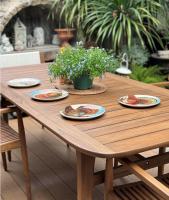 China Minimalism Teak Picnic Table And Chairs Teak Wood Bistro Set for sale