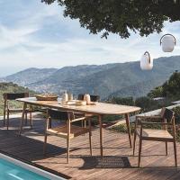 China Minimalism Teak Picnic Table And Chairs Teak Wood Bistro Set for sale