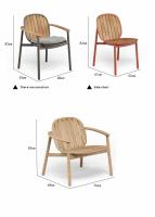China Pastoral Teak Outdoor Dining Sets Table And Chairs For Coffee Time for sale