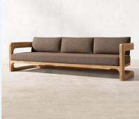 China Customized Outdoor Courtyard Villa Teak Wood Table And Sofa Set For Garden Leisure for sale