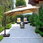 China Aluminum Frame Heavy Duty Commercial Outdoor Umbrellas 2.5m Cantilever Parasol for sale