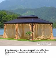 China Courtyard Garden Camping Hard Top Pergola Canopy Gazebo Tent 365*600*292cm for sale