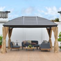 China Powder Coated Frame Outdoor Canopy Hardtop Waterproof Patio Canopy Summerhouses for sale
