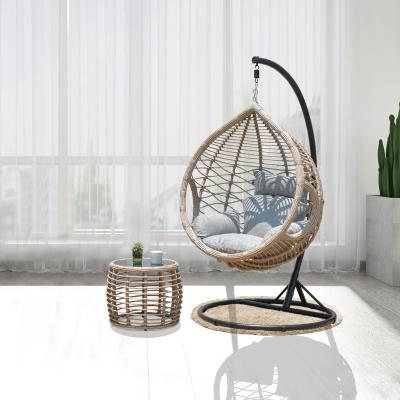 China Single Basket Hanging Children Rattan Egg Chair for sale