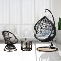 China Single Basket Hanging Children Rattan Egg Chair for sale