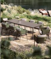 China High End Aluminum Waterproof Sunscreen Outdoor Furniture Set With Contemporary Design for sale
