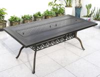 China Cast Aluminum Multifunctional BBQ Garden Set Outdoor BBQ Grill Table for sale