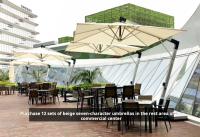China Large Garden Patio Umbrella 2.7 Metre Parasol 2.5*2.5M/3*3M for sale