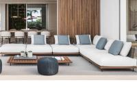 China Nordic Outdoor Garden Aluminum Sofa Leisure Hotel PE Rattan Luxury Combination Sofa for sale