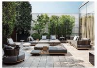 China Nordic Outdoor Garden Aluminum Sofa Leisure Hotel PE Rattan Luxury Combination Sofa for sale