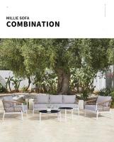 China 2024 New Style PE Rattan Garden Furniture Set Outdoor Aluminum Sofa For Dining for sale