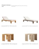 China Outdoor Garden Sun Lounger Teak Wood Modern Style Hotel Pool  Lounge Chair And Bed for sale