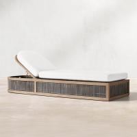 China Outdoor Garden Pool Lazy Patio Leisure Chair PE Twisted Vine Lounge Bed for Sleeping for sale