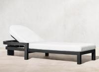 China Customized Luxury Pool Teak Wood Lounge Chair Leisure Bed for sale