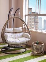 China Outdoor Garden Balcony Patio Hanging Chair With Rattan Furniture Customized Color for sale