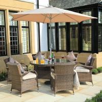 China Minimalist New Nordic Courtyard Handmade PE Rattan Table and Chairs Sets for sale
