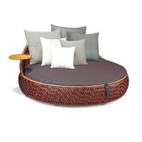 China Nordic Simple Patio Courtyard PE Rattan Aluminum Sofa And Table Set for sale