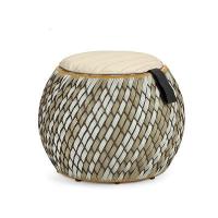 China Nordic Simple Patio Courtyard PE Rattan Aluminum Sofa And Table Set for sale