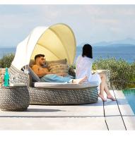 China High-End Hand Knitted Chair Outdoor Villa Hotel Garden PE Rattan Sofa And Table Set for sale