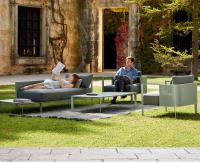 China High End Stainless Steel Frame Modern Outdoor Garden Furniture Sofa Lounge Chair Set for sale