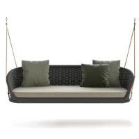 China Morden Patio Outdoor Garden Woven Rope Hanging Basket Nordic Style Ratten Swing Chairs for sale