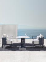 China Exquisite appearance Customized Outdoor Garden Stainless Steel Table Chair Set For Dining for sale