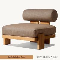 China Anti Corrosion Teak Wood Sofa And Table Set For Outdoor Living Spaces for sale