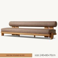 China Anti Corrosion Teak Wood Sofa And Table Set For Outdoor Living Spaces for sale