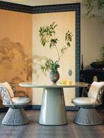 China Luxury Outdoor Furniture Rattan Table And Chair Set For Garden Patio Dining for sale