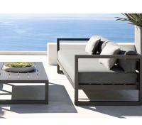 China High End Nordic Style Rust Proof Aluminum Sofa Set For Outdoor Villa Resort Furniture for sale