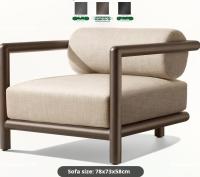 China Outdoor Villa Resort Sofa Set In High End Nordic Style With Aluminum Frame Design for sale
