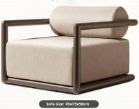 China Outdoor Villa Resort Sofa Set In High End Nordic Style With Aluminum Frame Design for sale