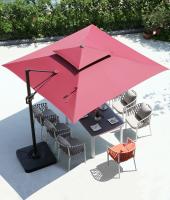 China Luxury Waterproof Patio Umbrella Commercial Ourdoor Garden Sun Resitant Parasol for sale