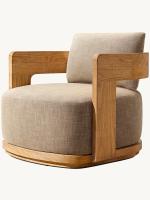 China High End Nordic Garden Rust-proof Teak Sofa Set For Outdoor Villa Resort Furniture for sale