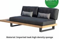 China High End Nordic Garden Rust-proof Teak Sofa Set For Outdoor Villa Resort Furniture for sale