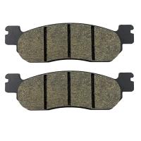 China 0.5 lbs Semi Metallic Kawasaki Motorcycle Brake Pads Set Easy Installation Front Rear Black Color for sale