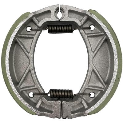 China Easy Install Brake Brake Shoe Assembly Set Universal Silver Honda Motorcycle Components for sale