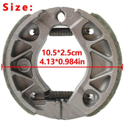 China Motorcycle Brake Shoe Black One-stop Sourcing Adavantage for Motorcycle Maintenance for sale