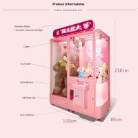 China Coin Operated Toy Crane Machine Small / Big Doll Catther Metal Arylic Material for sale