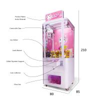 China 110 - 240V Dolls Crane Amusement Machine , Pink Stuffed Animal Crane Machine for sale