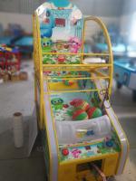 China Happy Kids Automatic Basketball Return Machine , Cartoon Funny Score Ticket Redemption Arcade Basketball Hoop Machine for sale