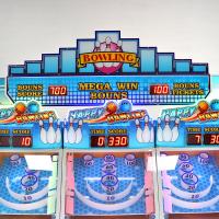 China 3 Player Lane Arcade Games Machines , Happy Bowling Ticket Redemption Machine for sale