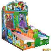 China Parents / Kids Bowling Redemption Arcade Machines Wooden Plastic Material for sale