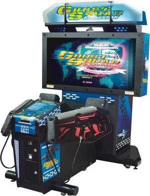 China 55 LCD Interior Shooting Arcade Machine Ghost Squad Customized Design for sale